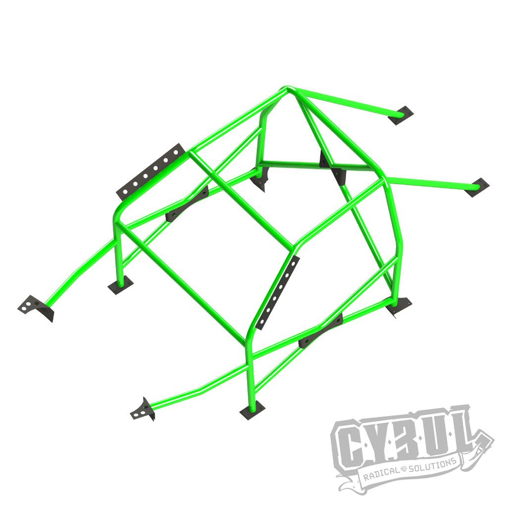 BMW E30 V4 roll cage with NASCAR door bars - CYBUL