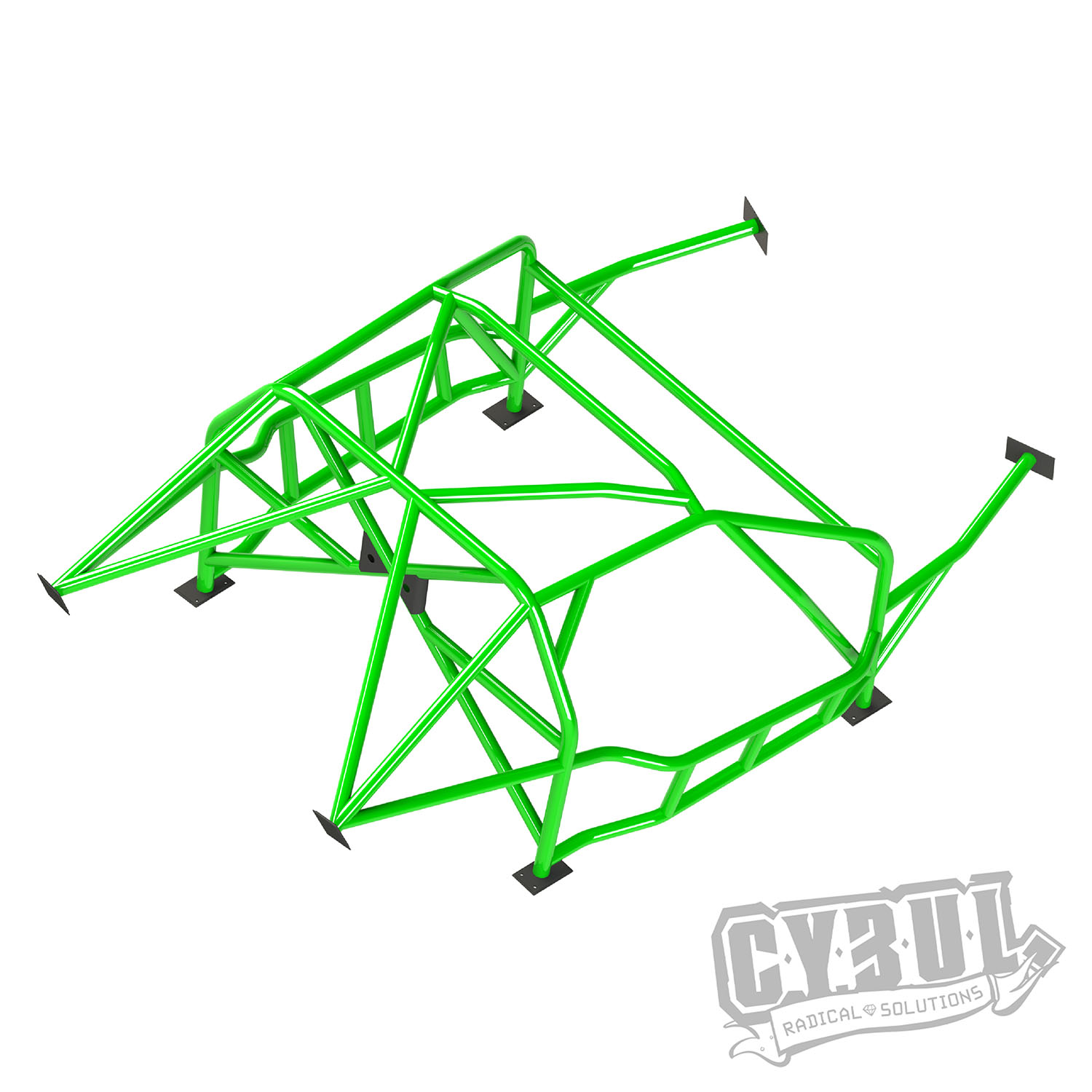 Nissan S14 V5 roll cage with NASCAR door bars - CYBUL