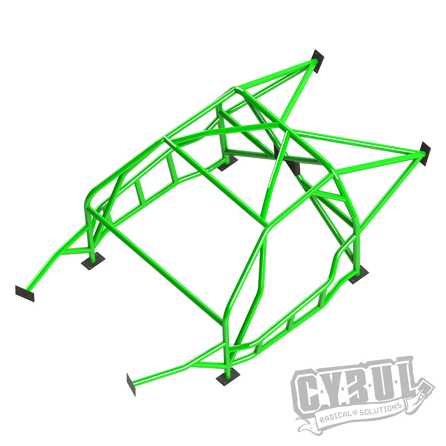 Nissan S14 V5 roll cage with NASCAR door bars - CYBUL