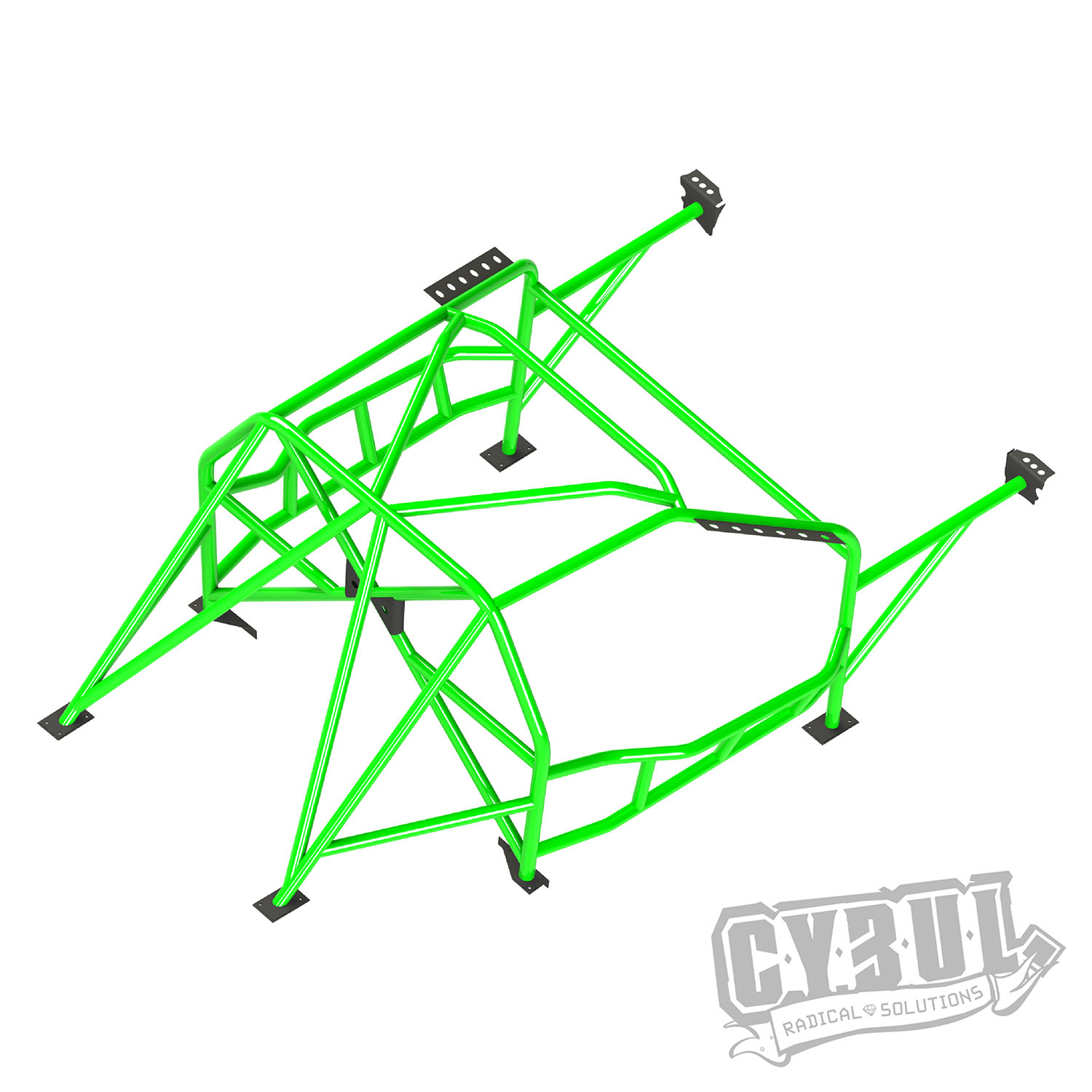 BMW E36 V4 roll cage with NASCAR door bars - CYBUL