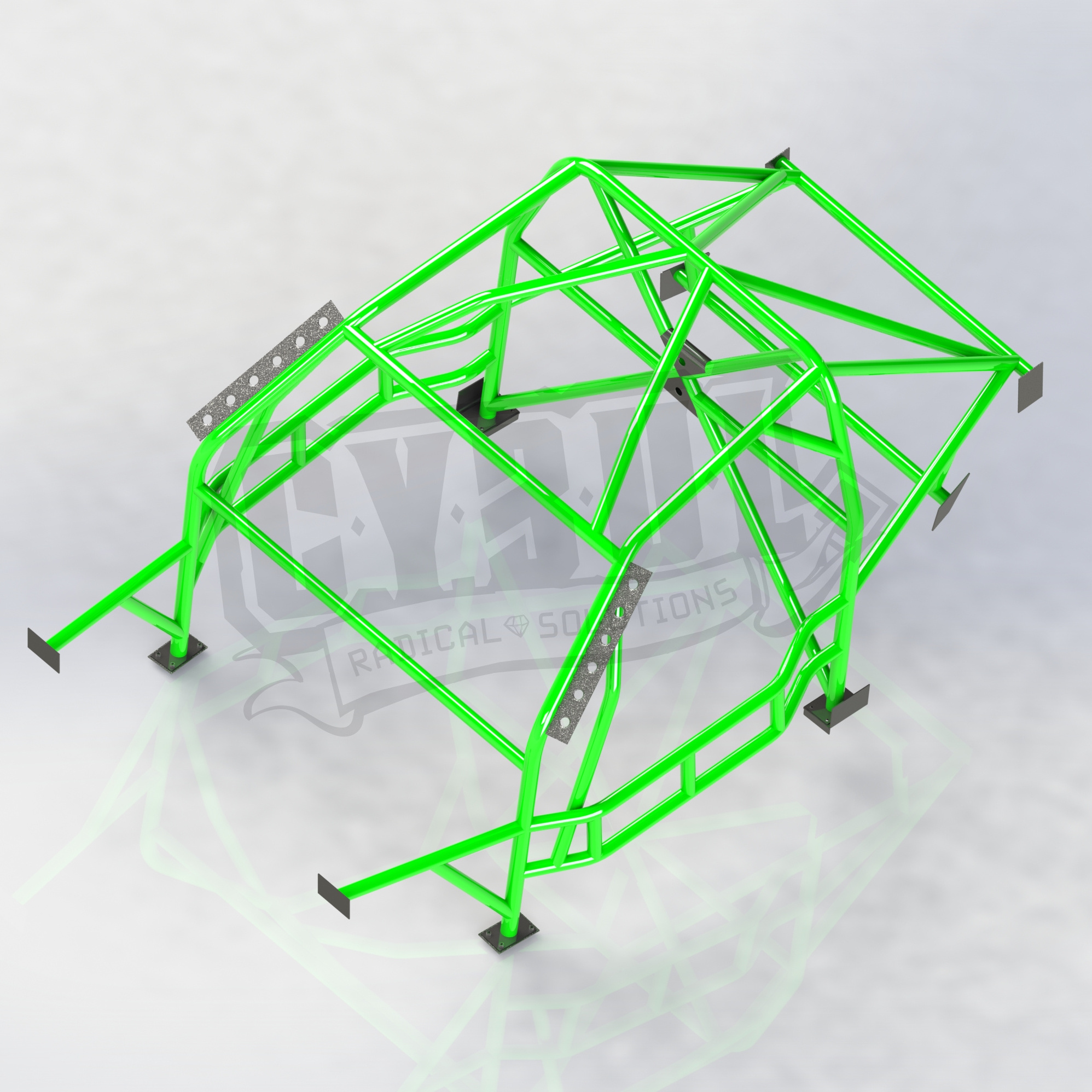 BMW E81 E82 E87 E88 V6 roll cage with NASCAR door bars - CYBUL