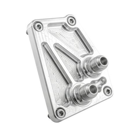 Adapter Oil filter relocator BMW V8 M60 M62 S62 + flare fittings - CYBUL